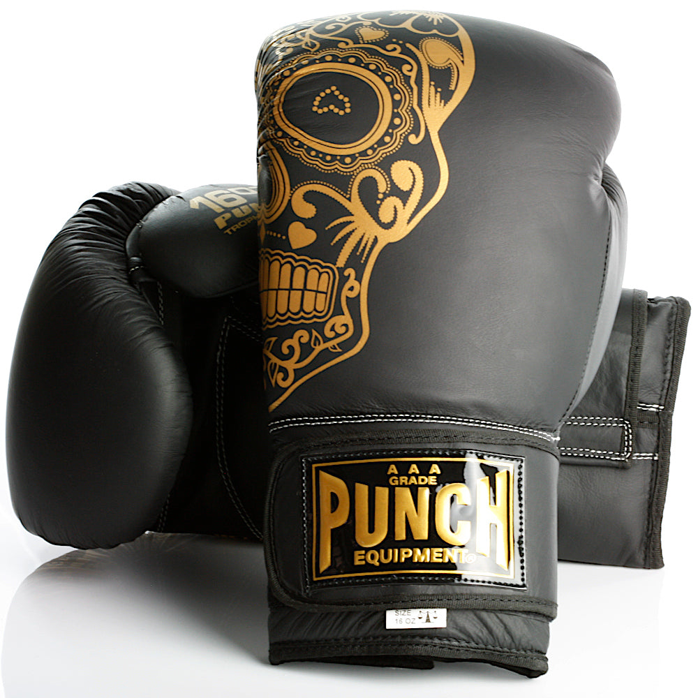BOXING GLOVES - Trophy Getters® GOLD SKULL Limited Edition - Ring Side ...